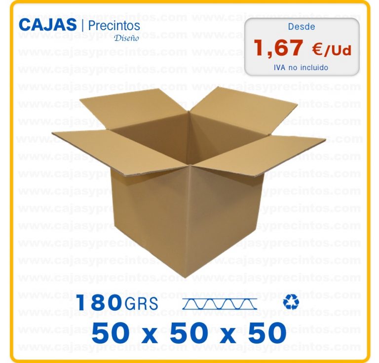 Caja simple 50 x 50 x 50 - Cajas y Precintos