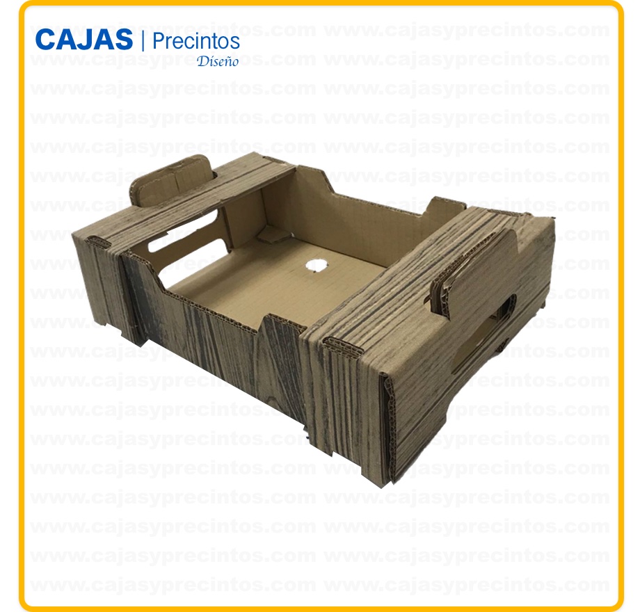Caja Cartón 30 x 19,5 x 8 cm para Frutas y Verduras soporta hasta 2 kg ...