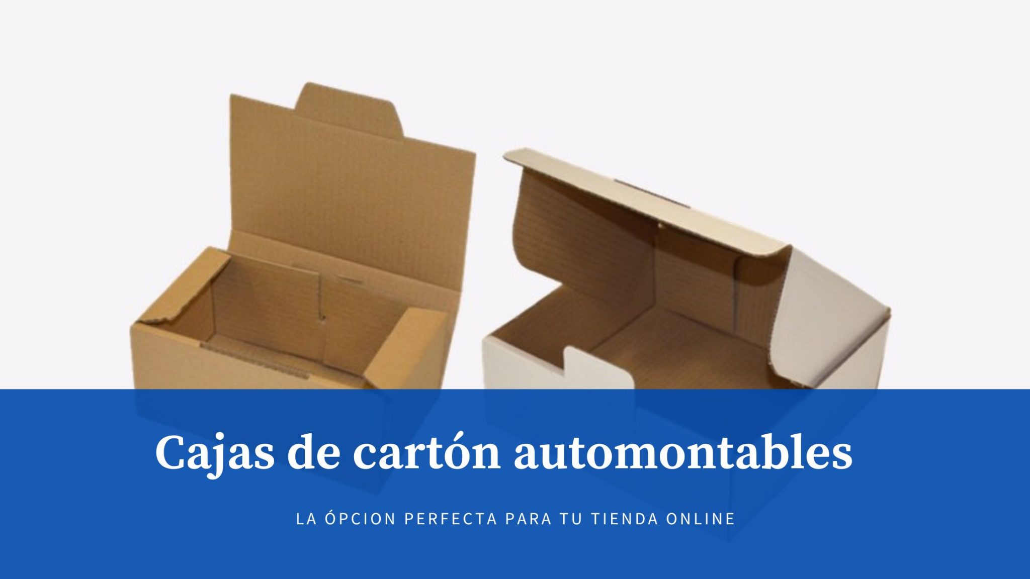 Cajas de cartón automontables para tiendas online - Cajas y Precintos